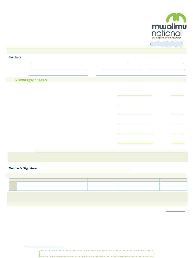 Nominee Declaration Form - Revised 2023 | PDF