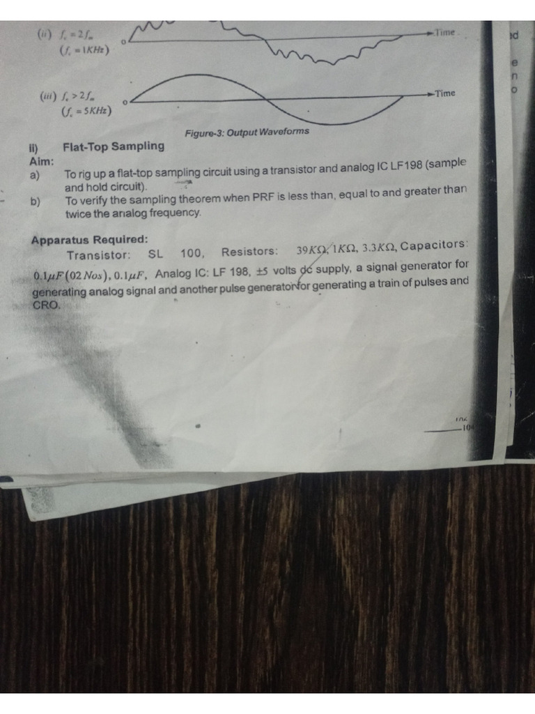 Flat Top Sampling | PDF