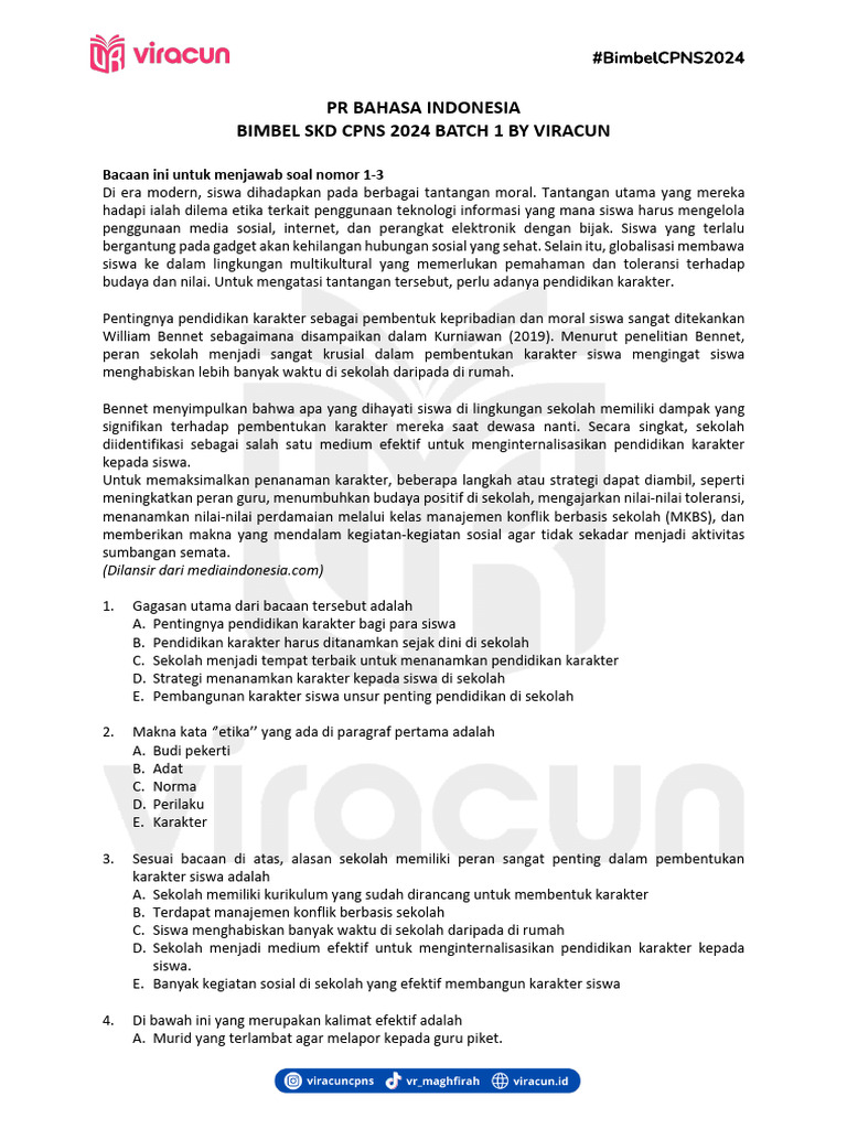 PR Bhs Indonesia | PDF