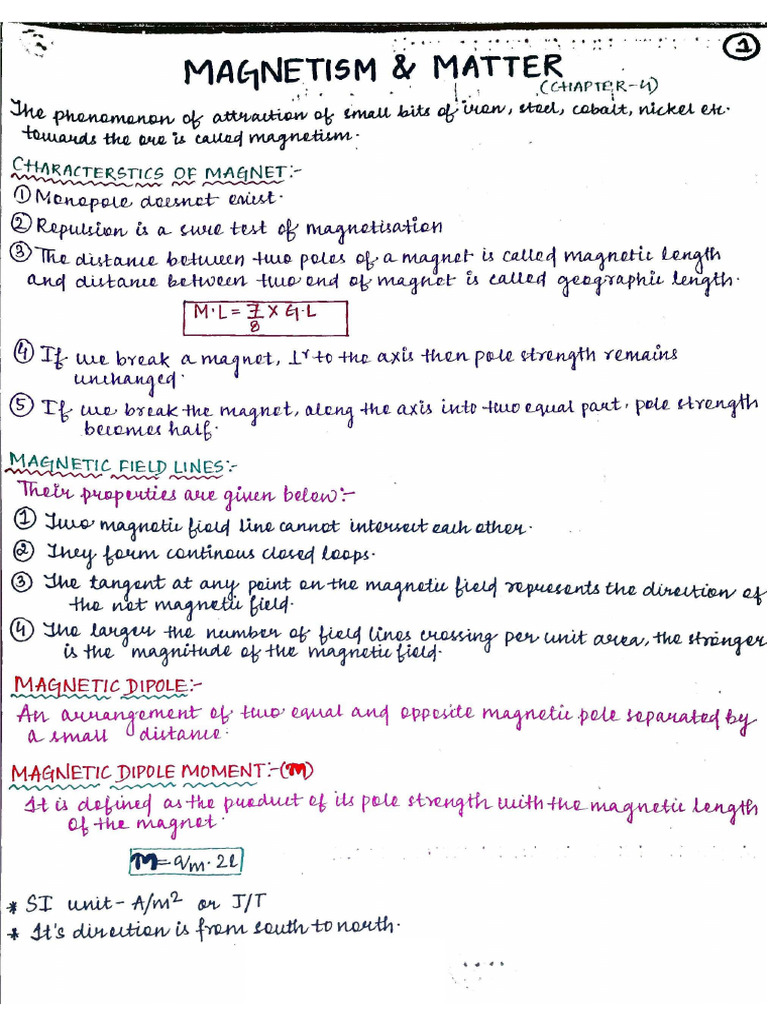 Chapter 5 Magnetism and Matter | PDF