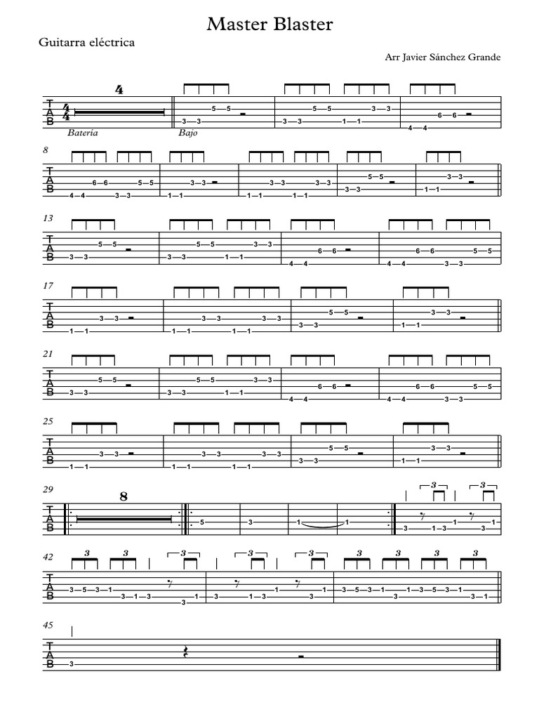 Master Blaster Alex | PDF