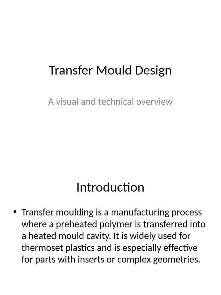 Transfer Mould Design | PDF