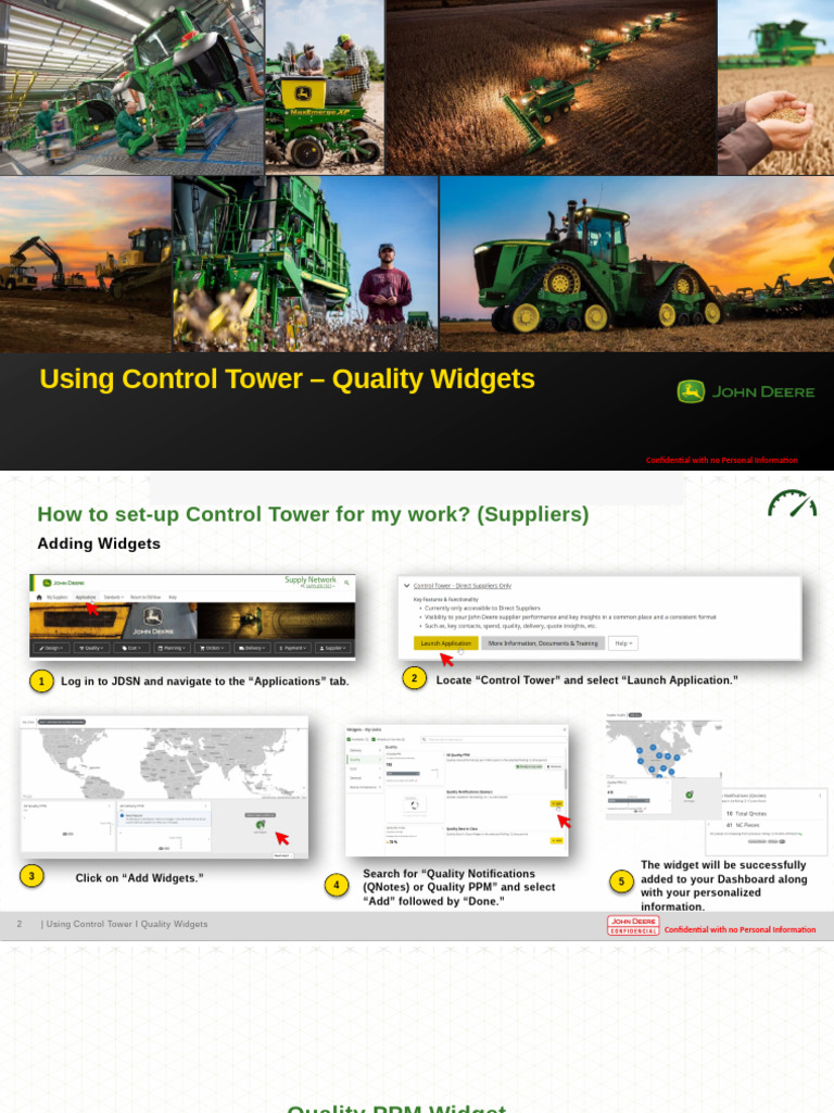 Quality PPM Widget Overview For Suppliers | PDF | System Software ...