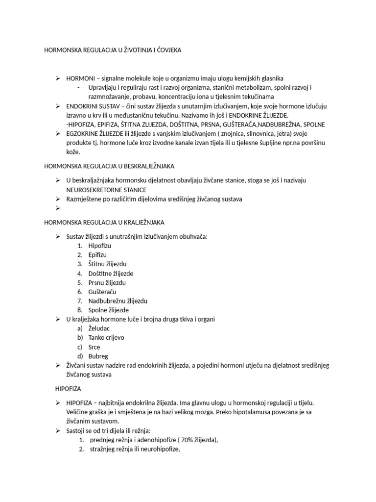 Hipofiza - Sve Važno | PDF