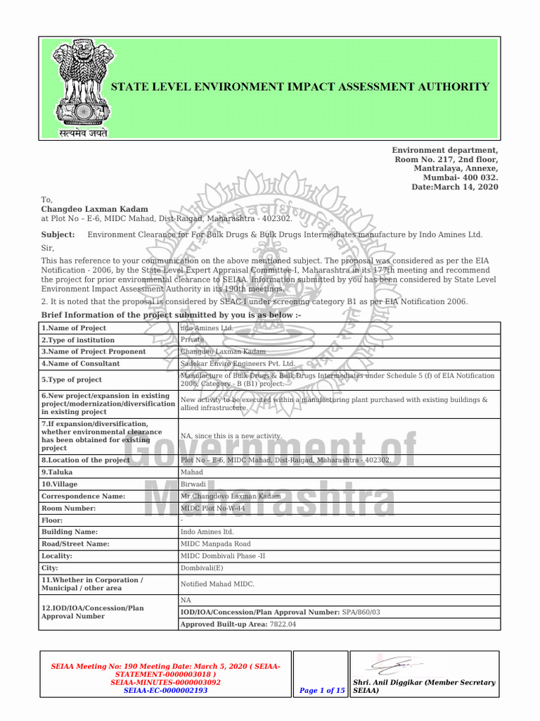 SEIAA-STATEMENT-0000003018 (1) | PDF | Waste | Environmental Impact ...