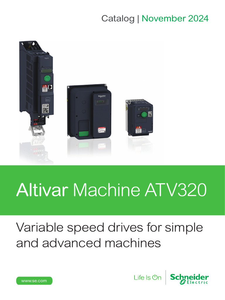 Altivar Machine ATV320 Variable Speed Drives Catalog | PDF | Electric Motor | Programmable Logic ...