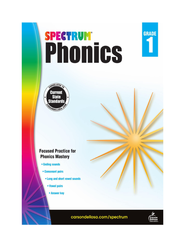 Spectrum Phonics Grade 1 | PDF