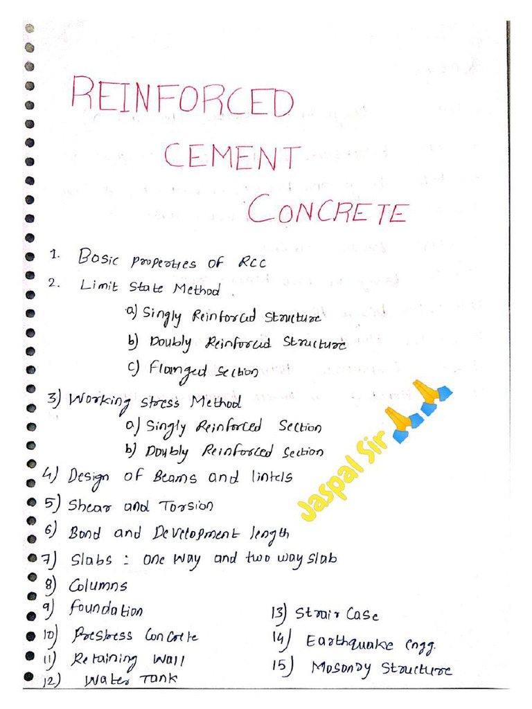 RCC Notes by Jaspal Sir PDF Free | PDF