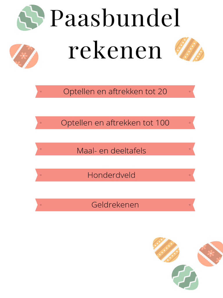 Paasbundel Rekenen 2e Leerjaar | PDF