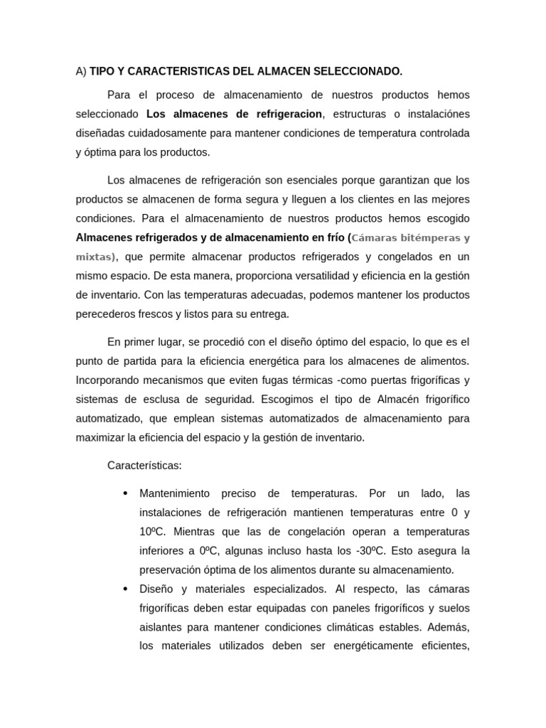 Diseño Centros de Almacenamiento Avilac-2 | PDF | Almacén | Ingenieria ...