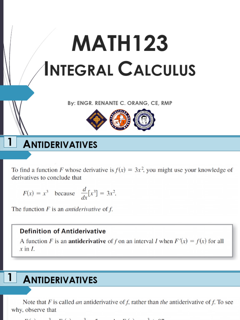 MATH123-INTEGRAL-CALCULUS-DAY-2-2024-2025 (1) | PDF