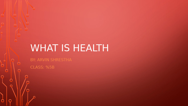 What Is Health | PDF