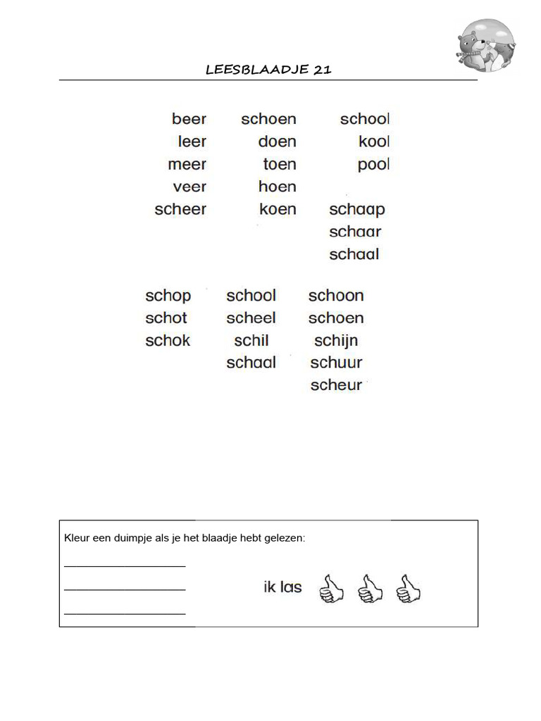Leesblaadjes Mol en Beer 3 | PDF