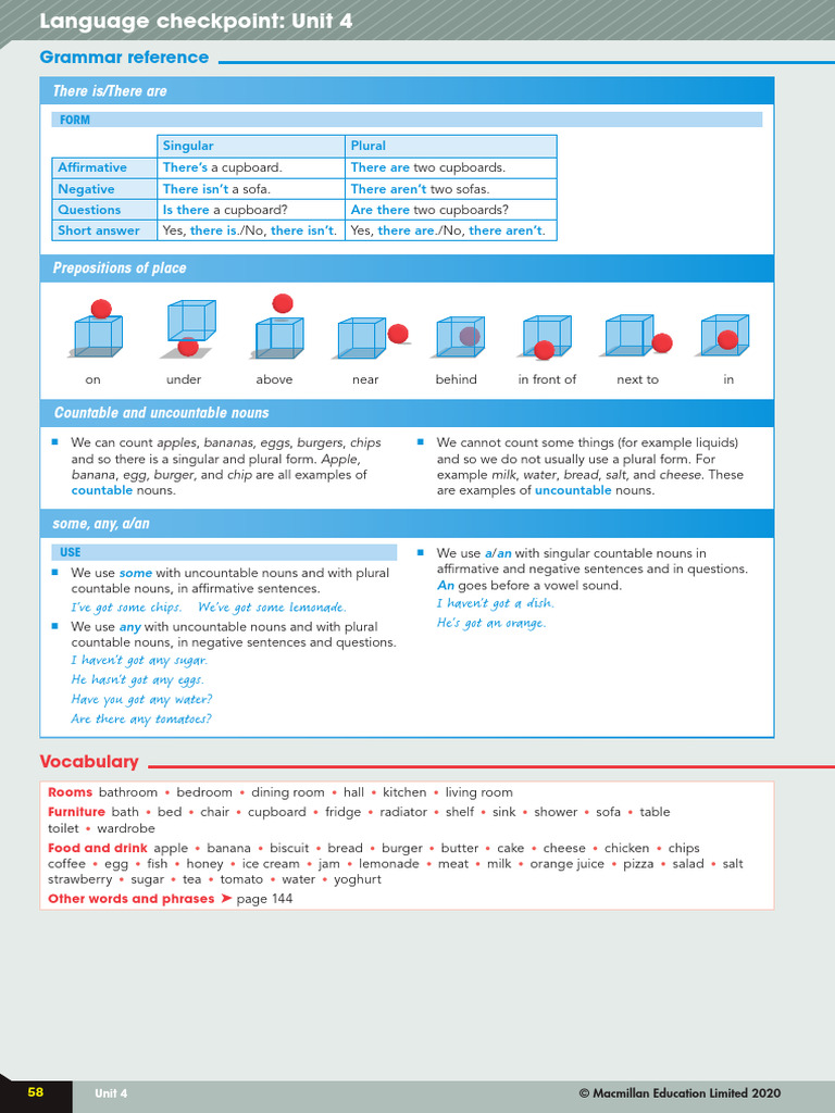 GTW Level A1+ SB Unit 4 Review | PDF | Plural | Noun