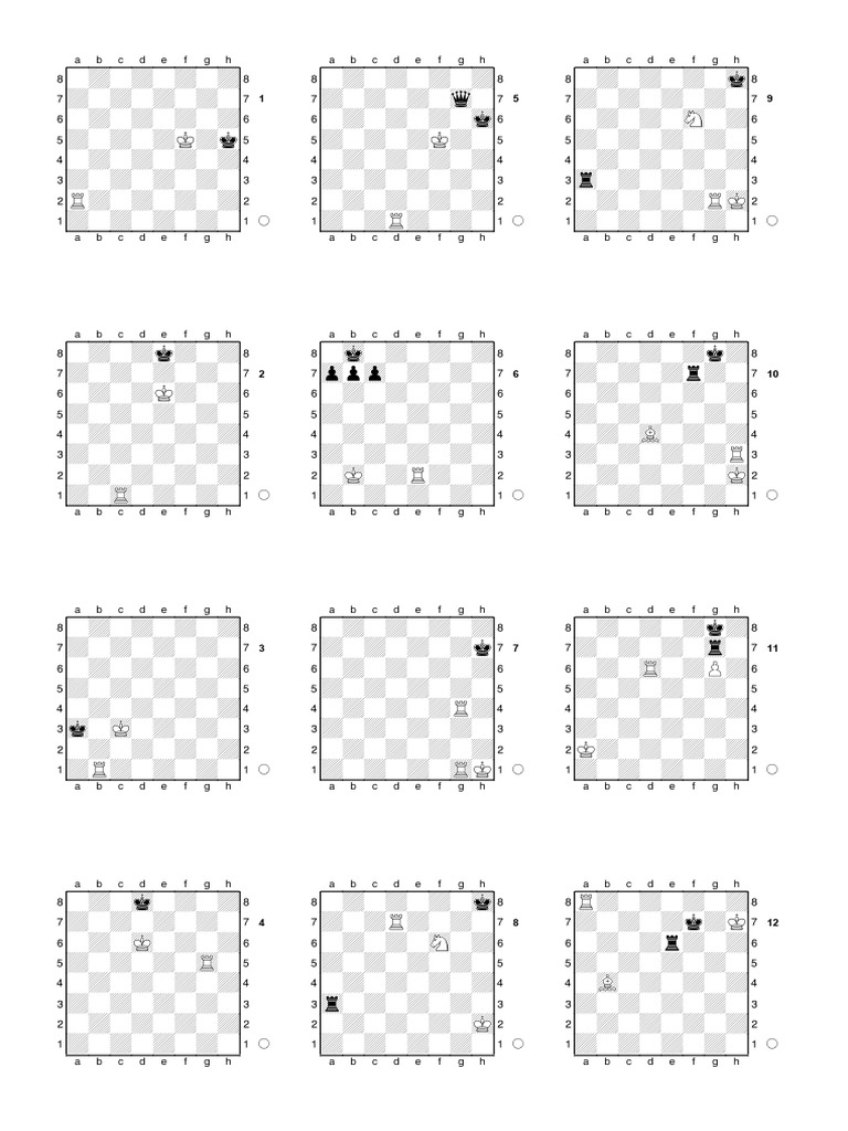 Checkmate in 1 With A Rook | PDF | Chess | Abstract Strategy Games