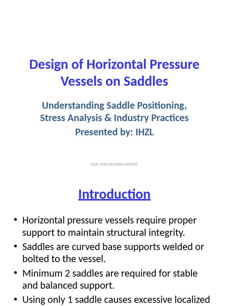 Horizontal Vessel Saddle Design | PDF | Applied And Interdisciplinary Physics | Mechanical ...