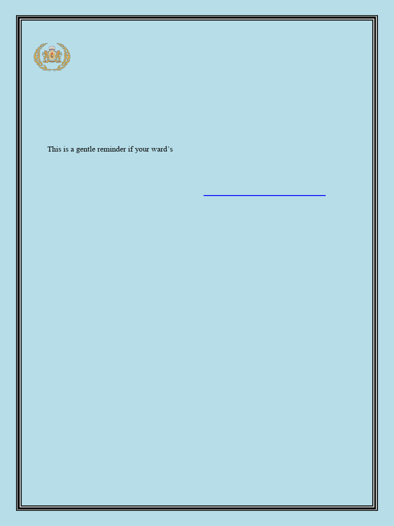 45 Fee Reminder (15.01.25p | PDF