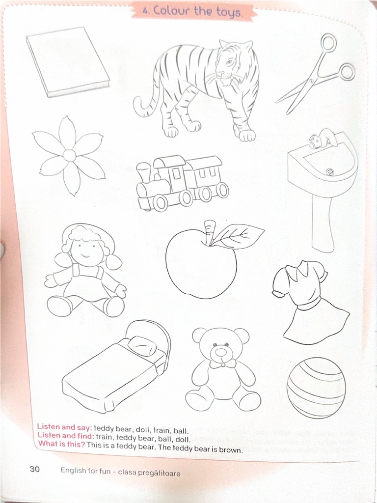 Colour The Toys. | PDF