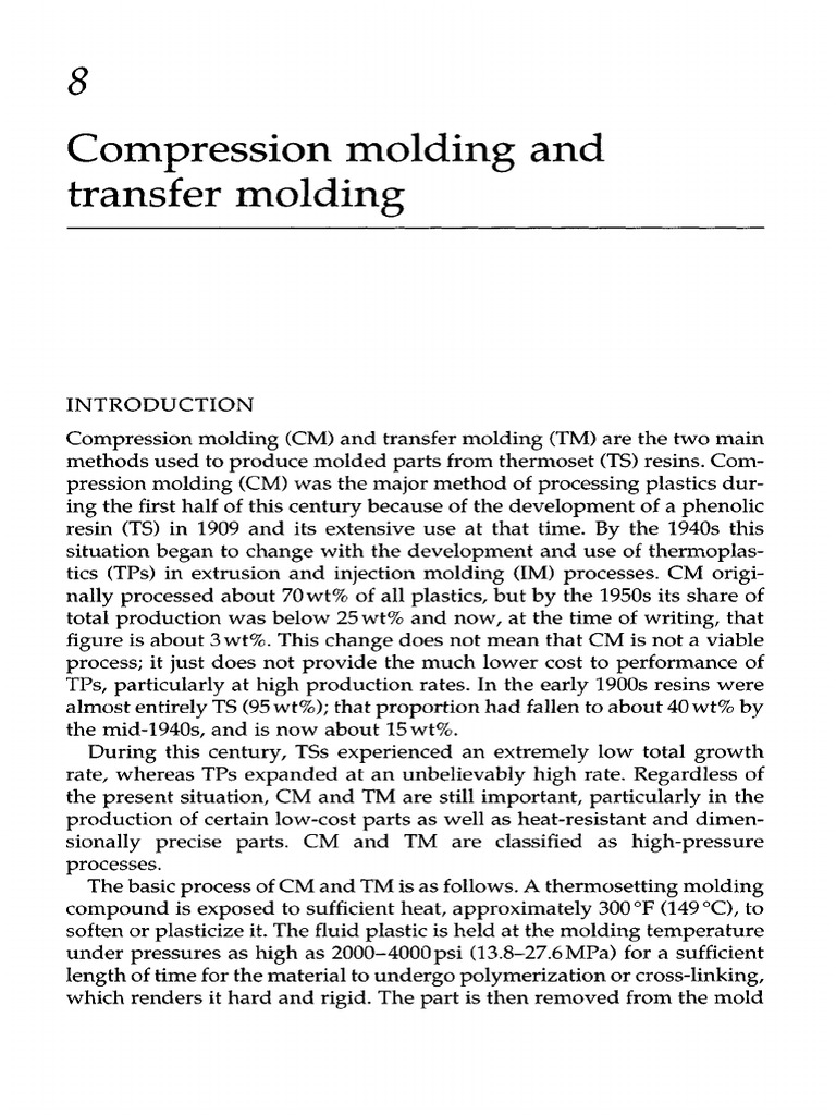 Compression and Transfer Molding - 11 | PDF | Epoxy | Steam