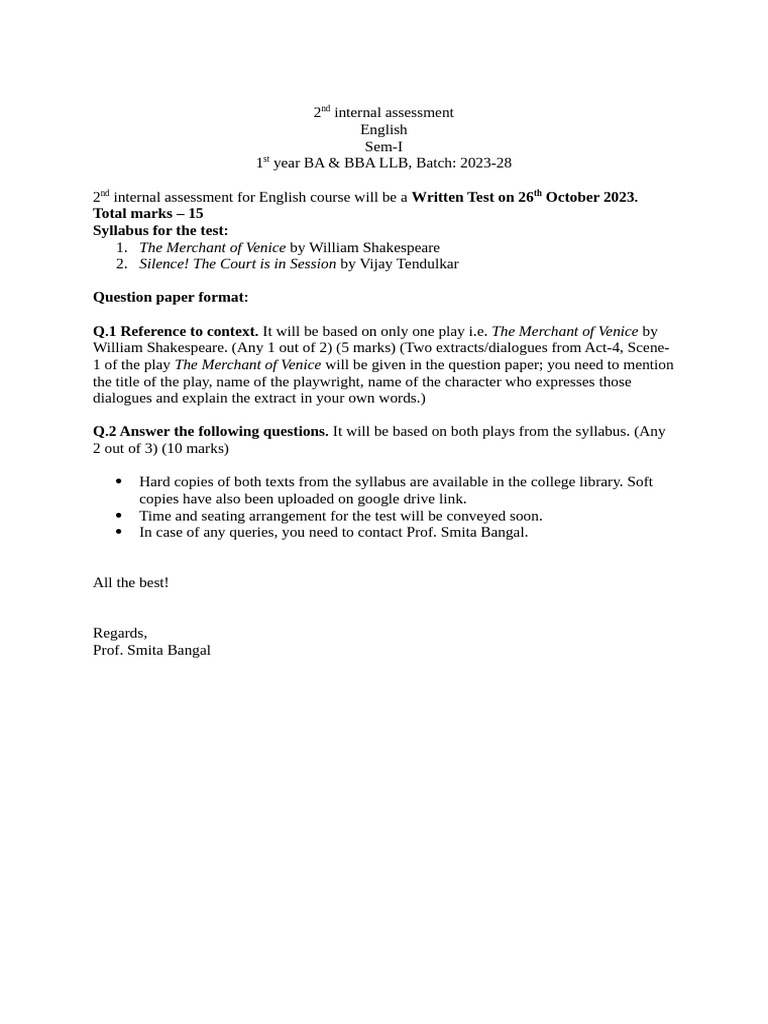 2nd internal-English-notification-23-28 batch | PDF