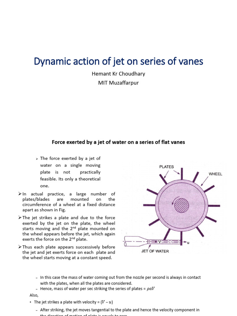 Jet Impact on Vane Dynamics | PDF | Torque | Quantity
