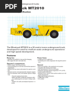 Sandvik TH540 Dump Truck Specs | PDF | Diesel Engine | Brake