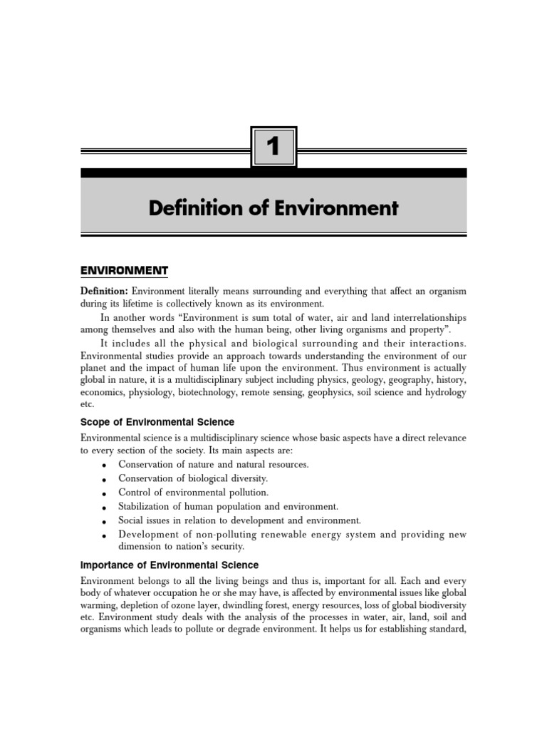 Understanding Environmental Science Basics | PDF | Natural Environment ...