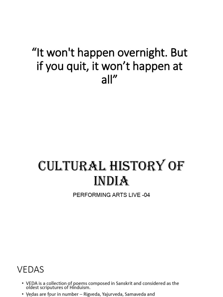 CULTURAL HISTORY OF INDIA- DAY 02 - 1 | PDF | Vedas | Ramayana