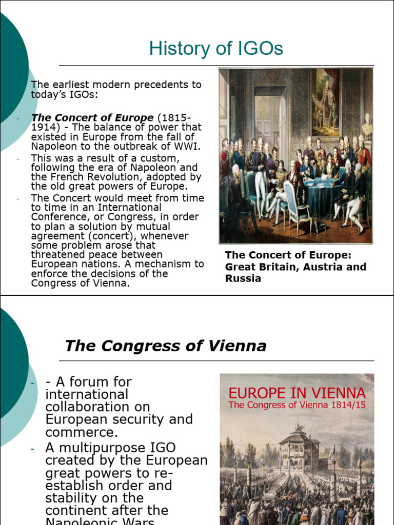 Overview of International Governmental Organizations | PDF | European ...