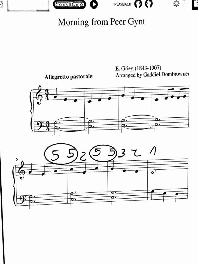 Morning from Peer Gynt_E. Grieg | PDF