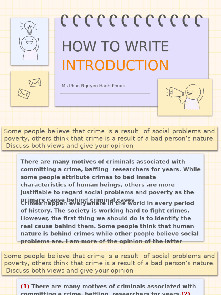 How To Write Introduction | PDF | Crimes | Crime & Violence