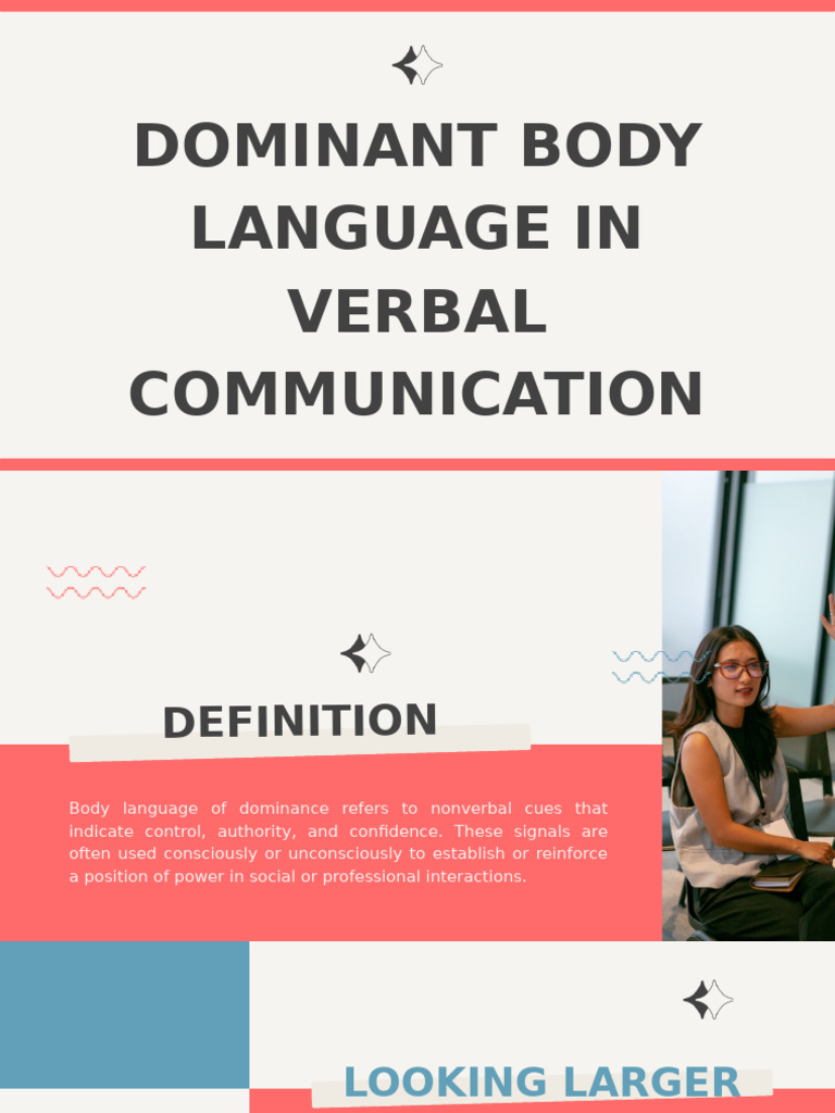 Dominant Body Language in Verbal Communication | PDF