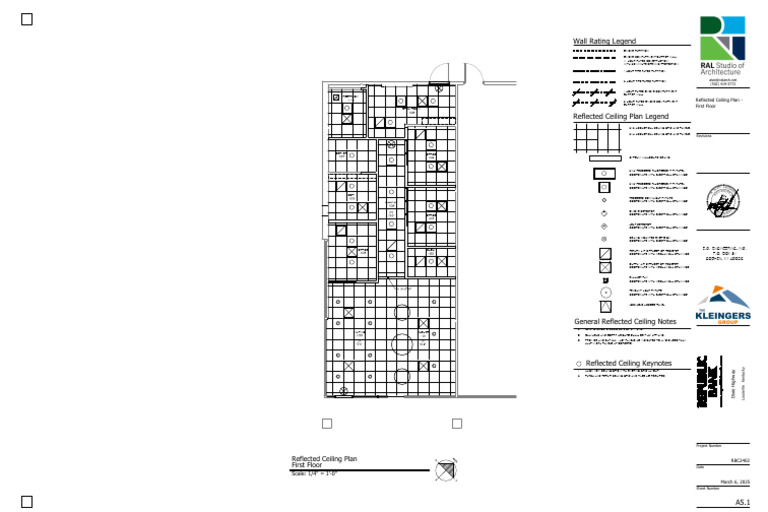 A5.1 Reflected Ceiling Plan - First Floor Rev - BIDSET | PDF | Ceiling | Building Technology