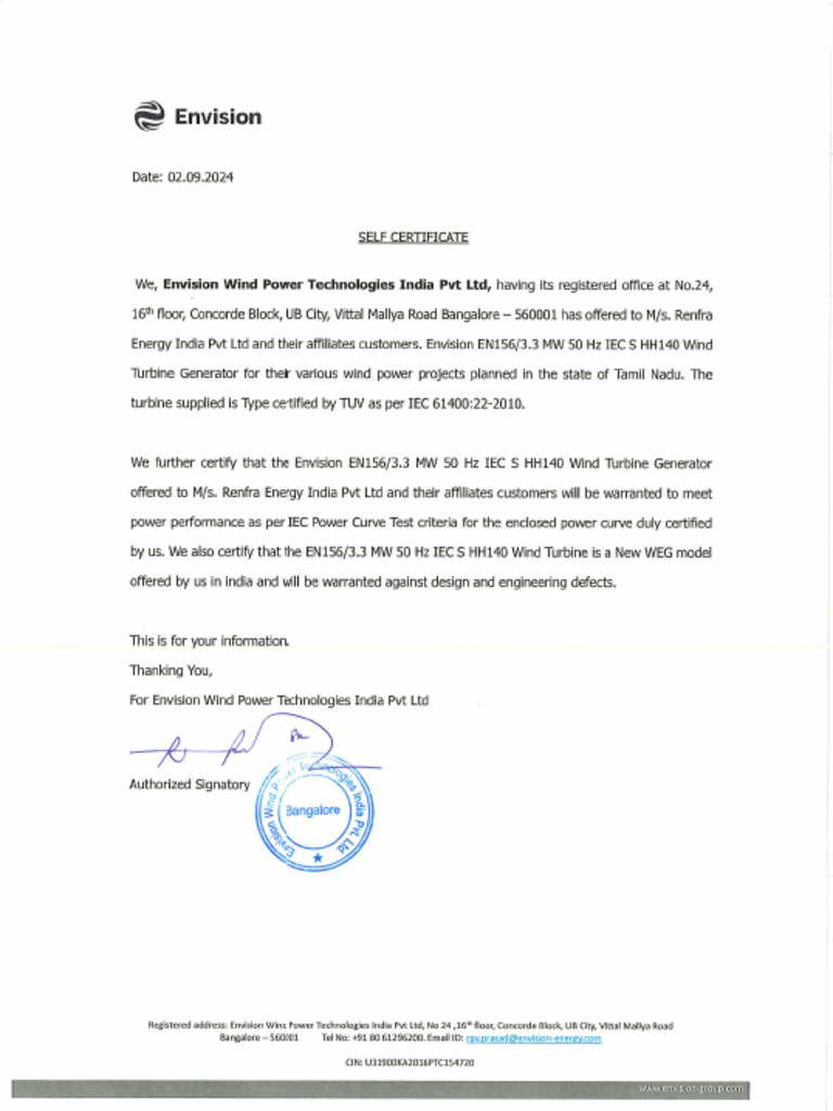 Self Certificate | PDF