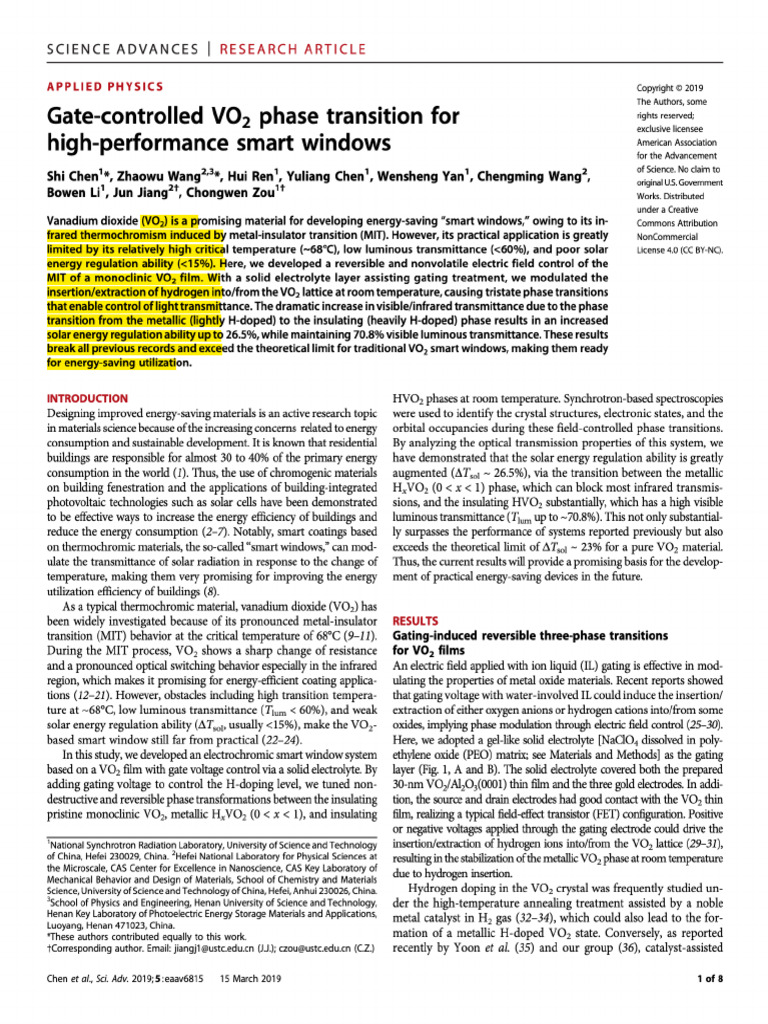 Chen 等 - 2019 - Gate-controlled VO2 Phase Transition for High ...