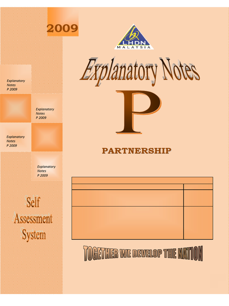 P 2009 Explanatory Notes 2 | PDF | Expense | Taxes