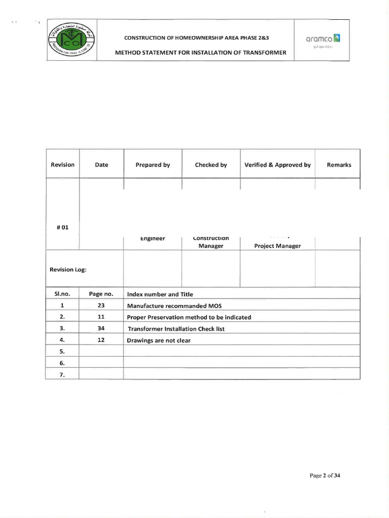 T-MCC-CHO-0080 - Rev-01 Method of Statement For Installation of ...