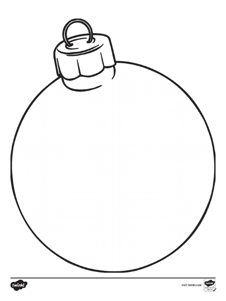 Christmas Ornaments Coloring Sheets | PDF