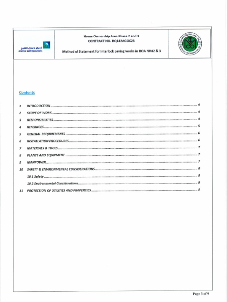 T-MCC-CHO-0175-Rev-00 Method of Statement For Interlock Paving Works in ...