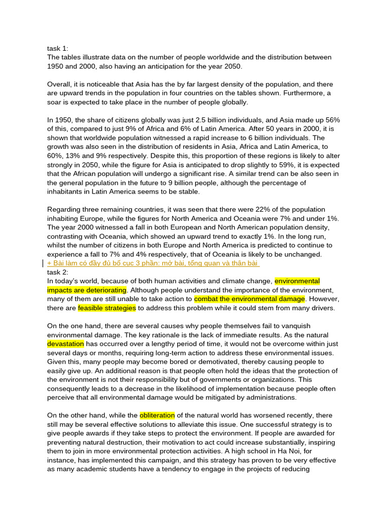 Anh Huy - Ia123 - Homework Lesson 2 (08!04!2025) - L P Cô Nương | PDF | Environment | Natural ...