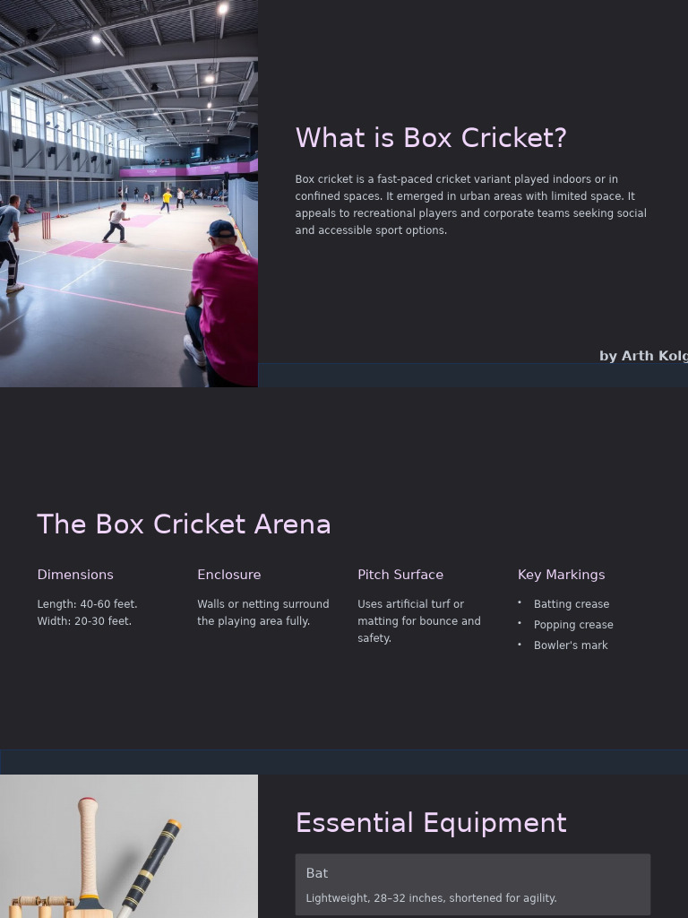 On Box Cricket | PDF