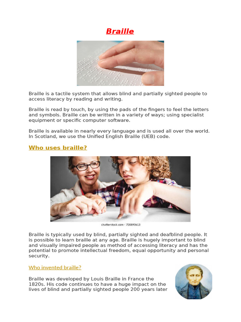 Braille | PDF