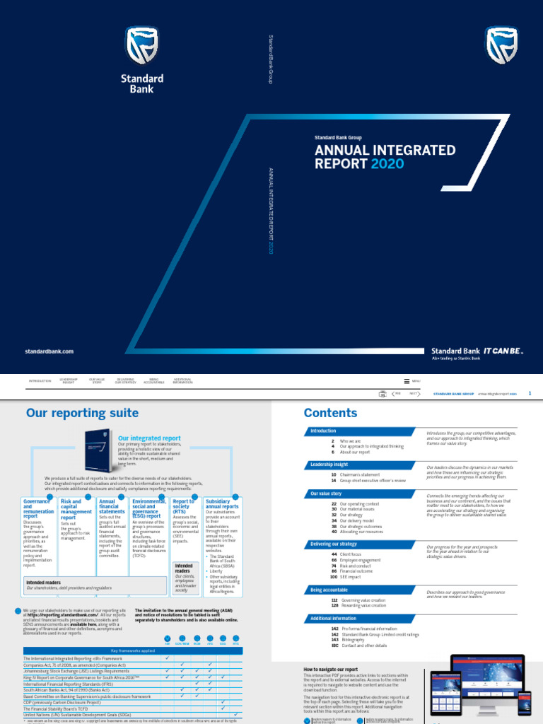 2020 S BG Annual Integrated Report | PDF | Governance | Economies