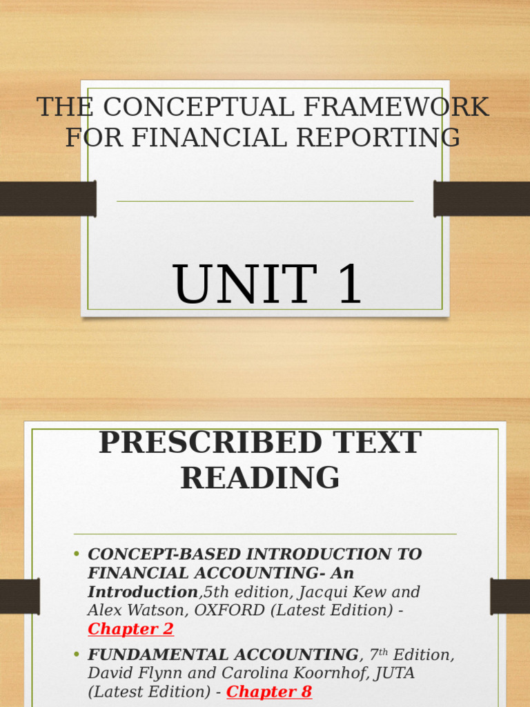 Conceptual Framework for Financial Reporting | PDF | Historical Cost ...