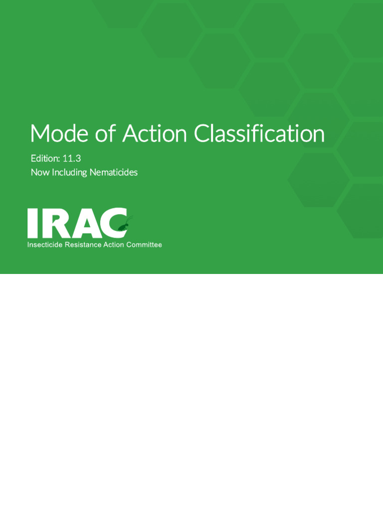 IRAC-MoA Brochure Ed11.3 16jan25-1737063948-1 | PDF | Insecticide | Acetylcholine
