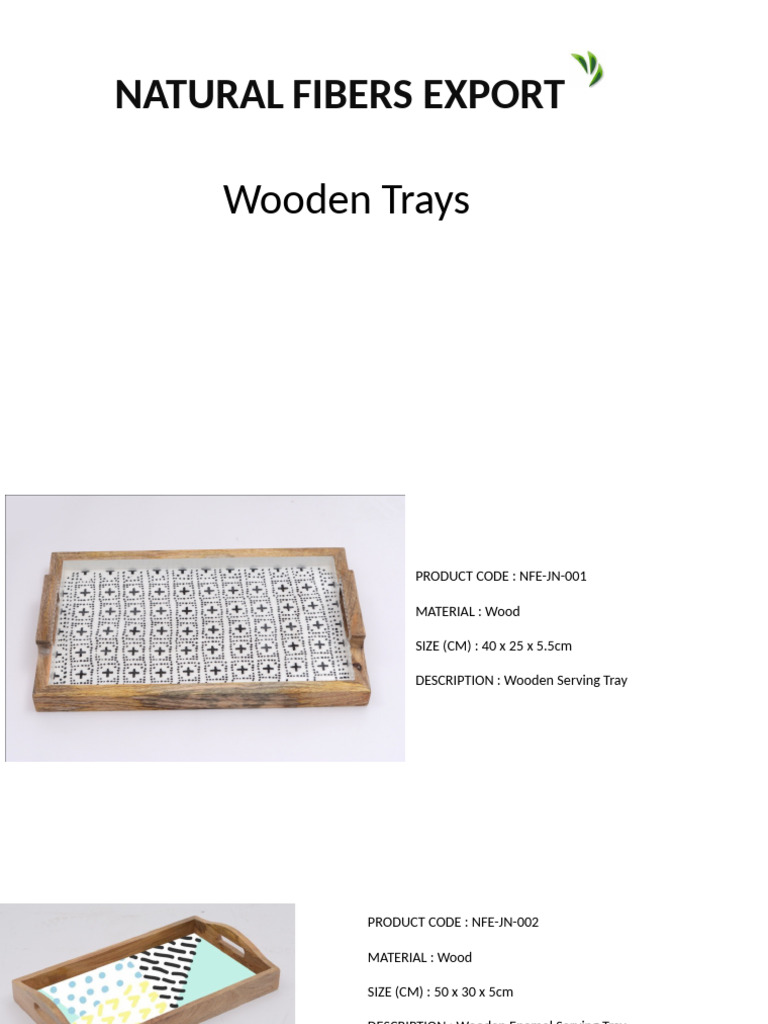Wooden Trays | PDF
