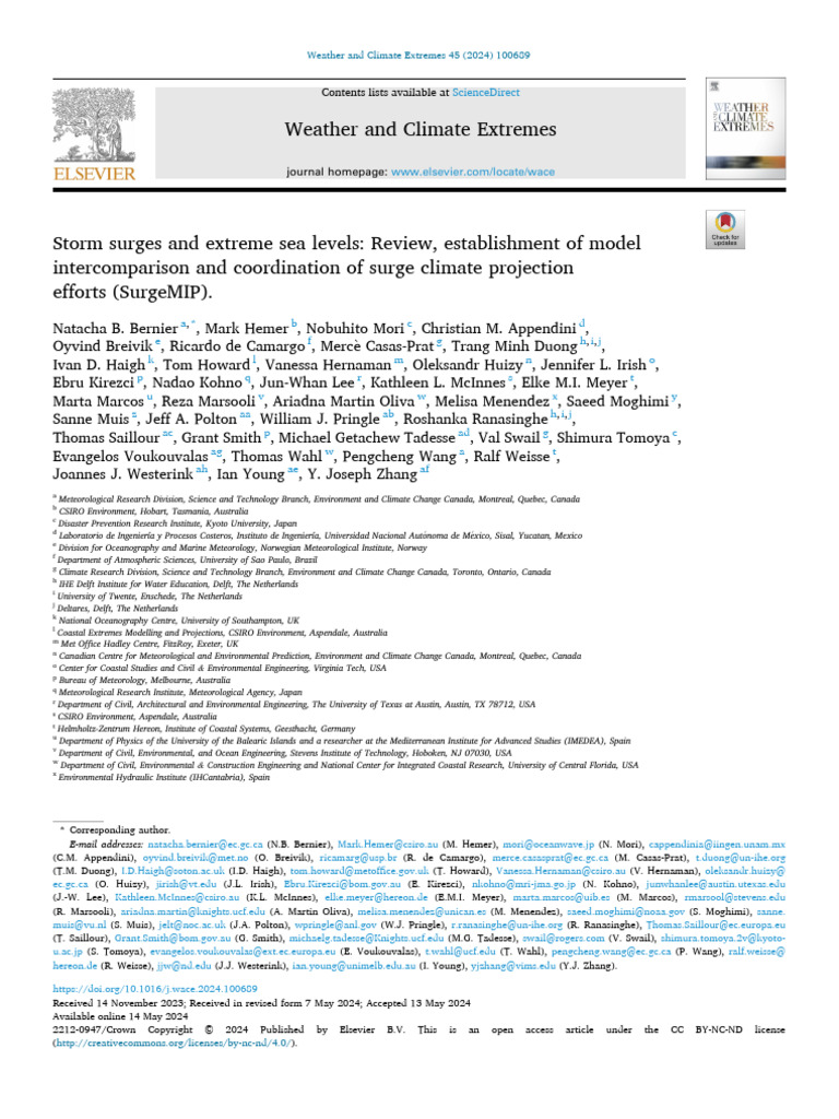 Paper 1 | PDF | Tropical Cyclones | Storm Surge