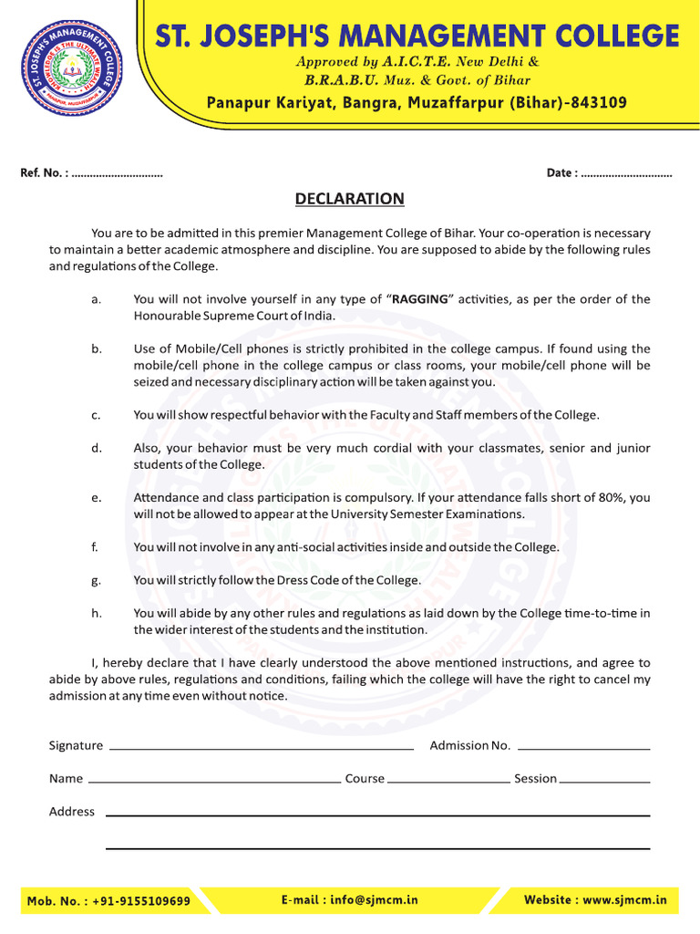 Declaration Form | PDF
