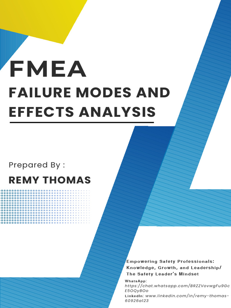 FMEA - Failure Modes and Effects Analysis | PDF | Risk | Reliability ...