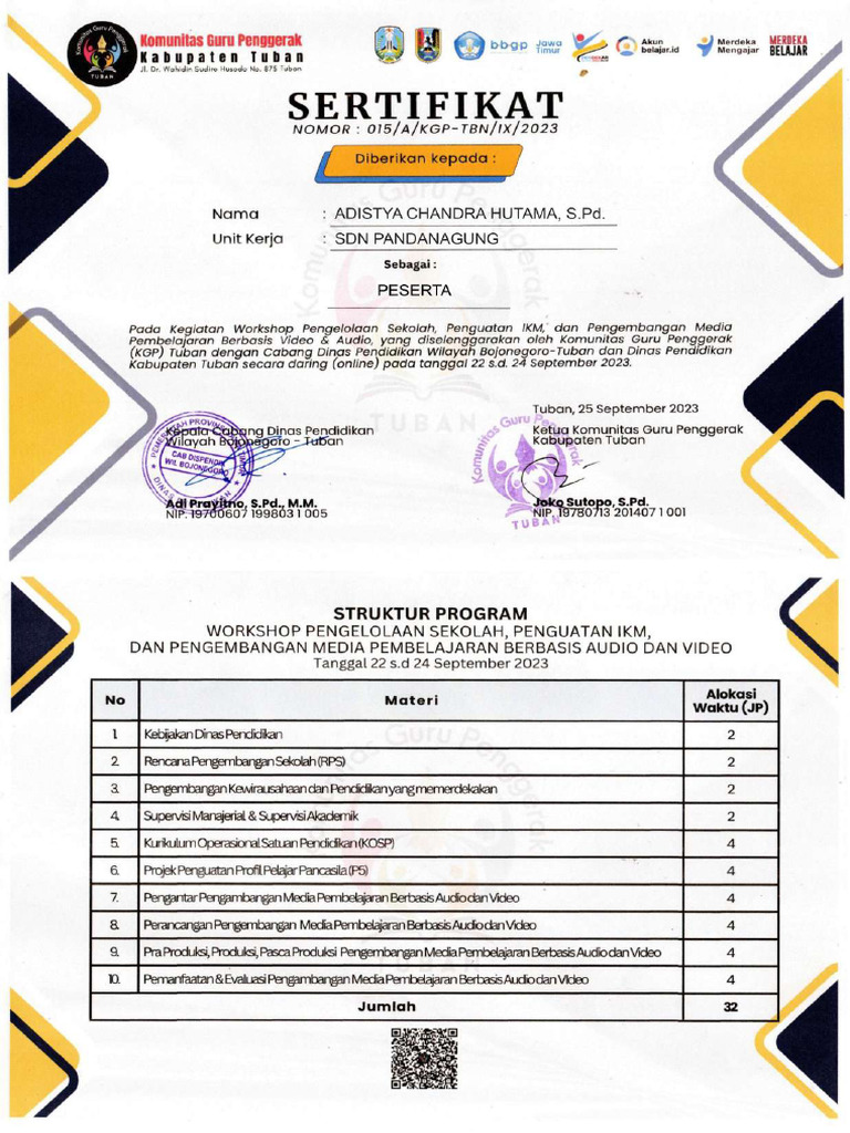 Adis Sertifikat September | PDF